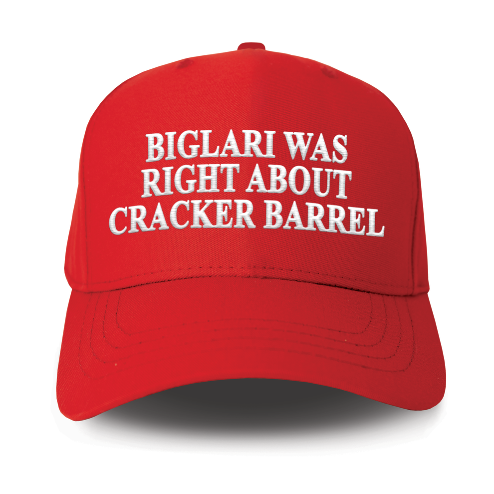 "Biglari Was Right About Cracker Barrel" Hat – hats.steakandshake.com